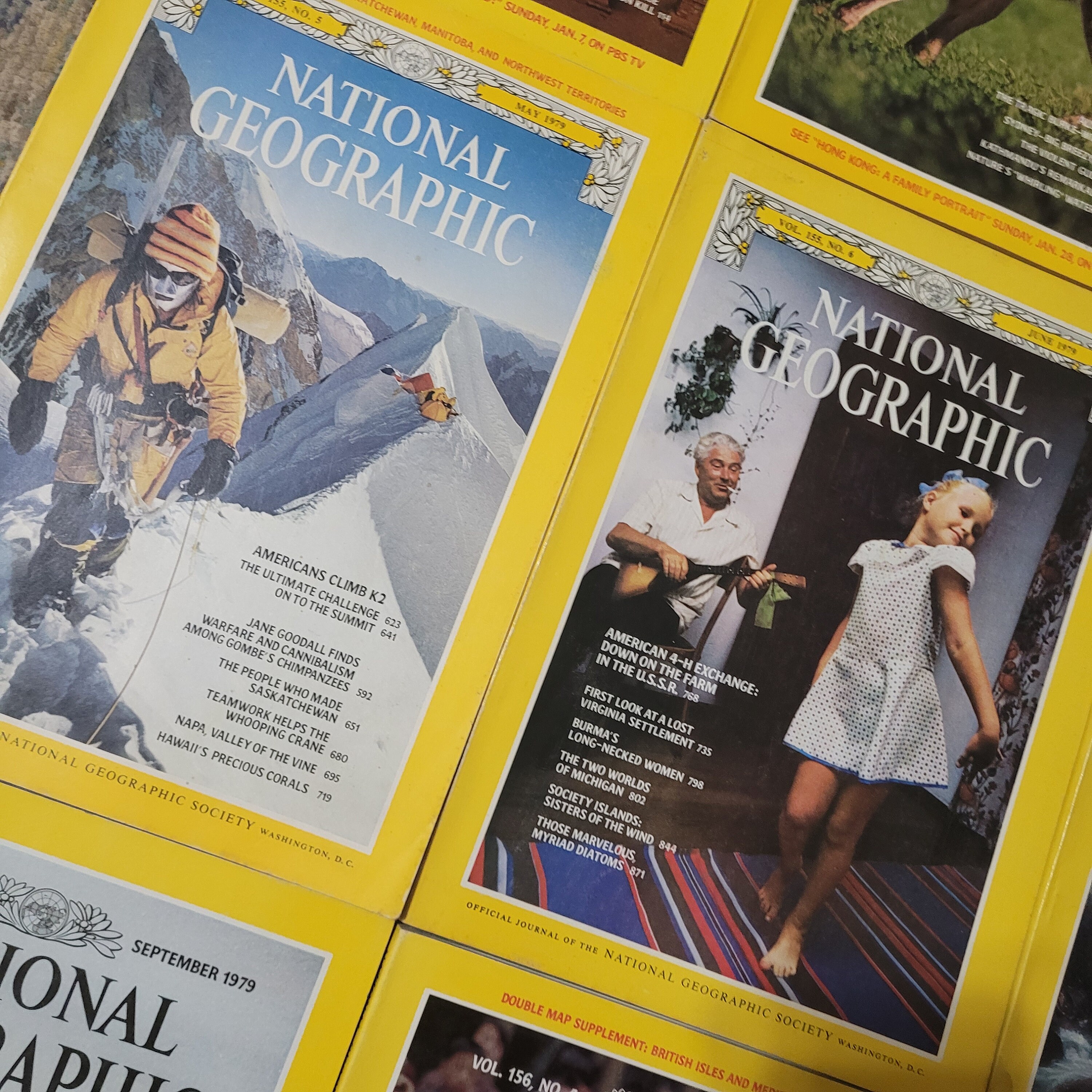 1979 National Geographic Magazine Collection, Full Year Lot of 12 Vintage Nat Geo Magazines From ...