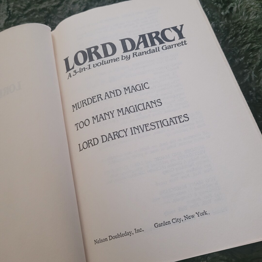 Lord Darcy by Randall Garrett 1980s Vintage Novels Pretty Old Books ...