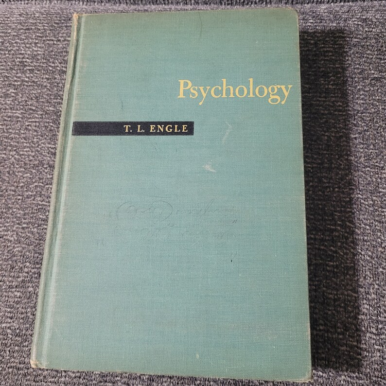 Psychology by TL Engle 1950's Vintage Book on Psychology Gift for ...