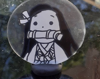 Demon Slayer Glass Painting - Etsy UK