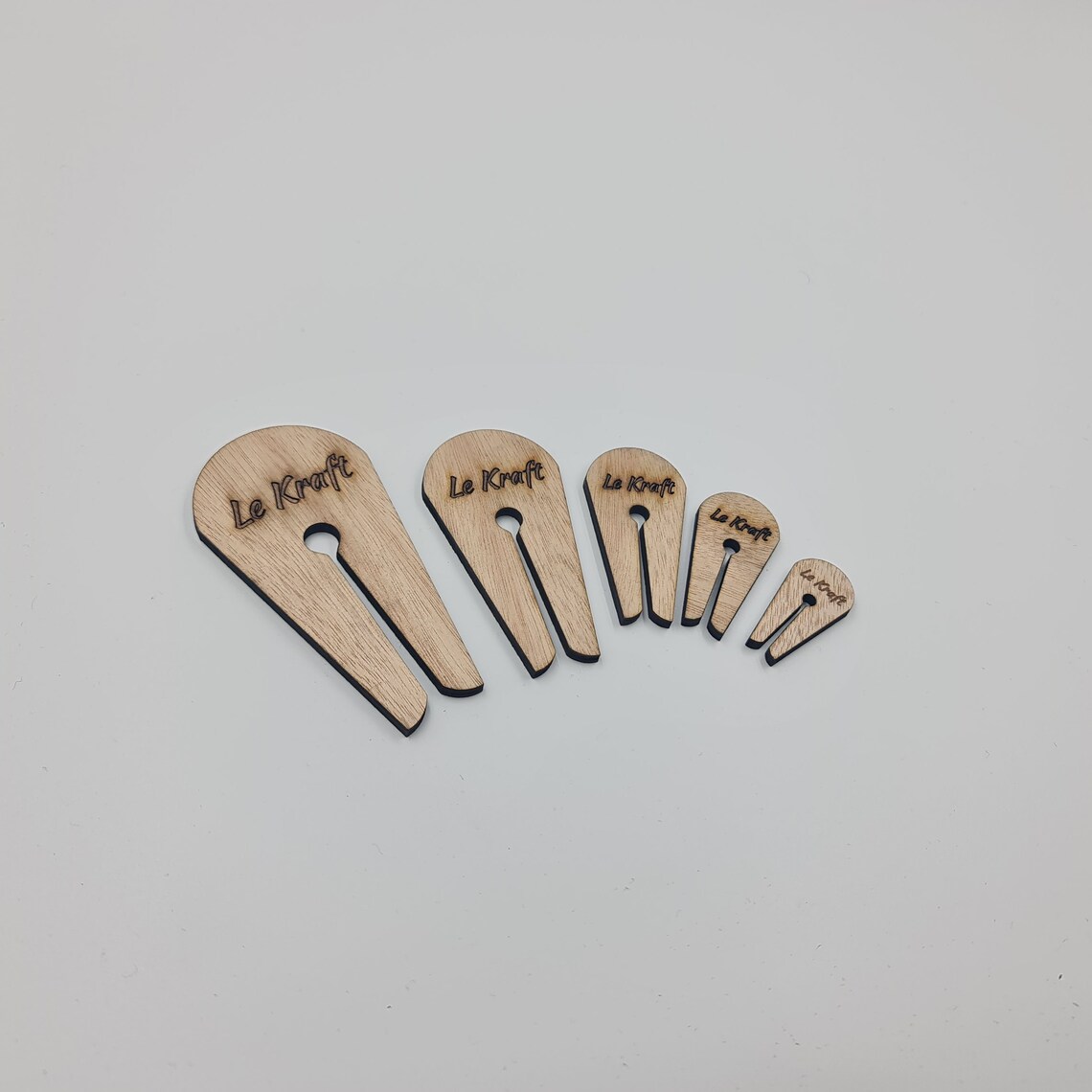 Laser Cut Packet Clip SVG File: 5 Sizes, Customizable Glowforge Ready ...