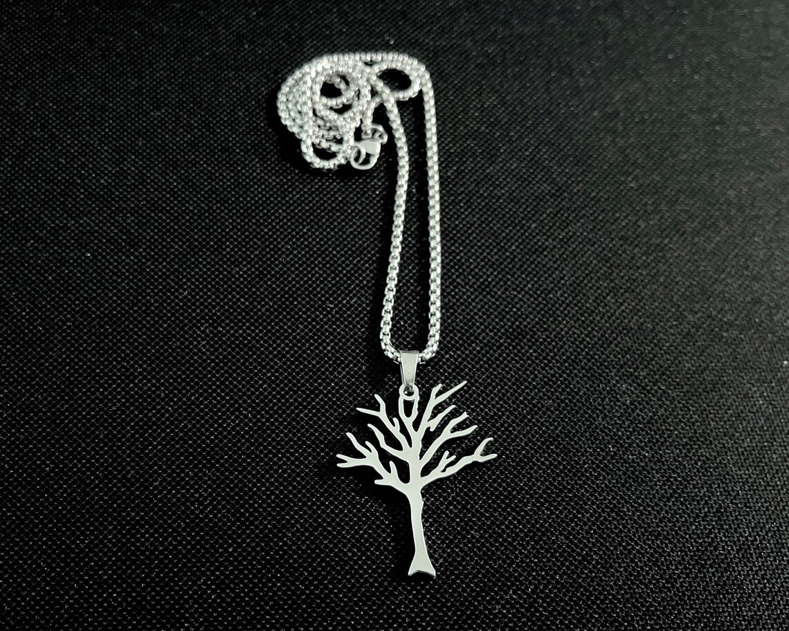 X's Tree Tattoo Stainless Steel Necklace, XXX Chain, American Hip Hop ...