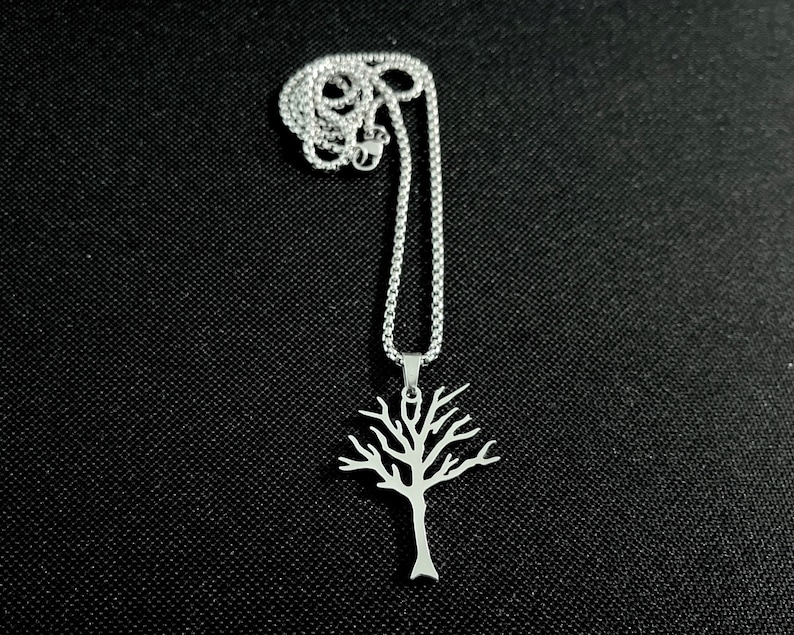 X's Tree Tattoo Stainless Steel Necklace, XXX Chain, American Hip Hop ...