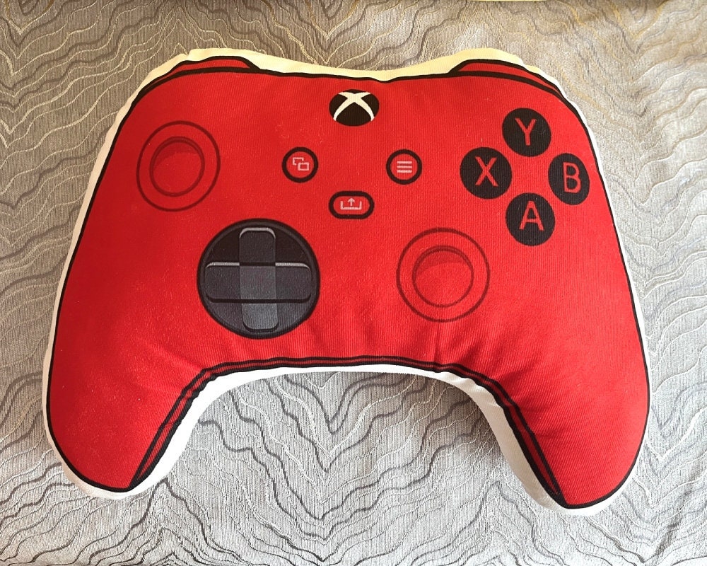 Red Game Controller Pillow, Gamer Gift, Gaming Decor, Gifts for Gamers ...