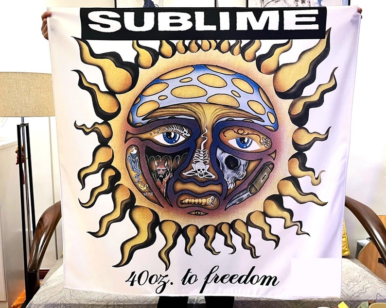 American Reggae Punk Rock Album Cover Collage Tapestry - Etsy