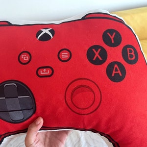 Red Game Controller Pillow, Gamer Gift, Gaming Decor, Gifts for Gamers ...