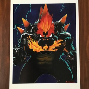 Kaiju Bowser (bowser's Fury) Fan Art Print - Etsy