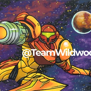 Prime Suit Samus (metroid Prime) Fan Art Print - Etsy