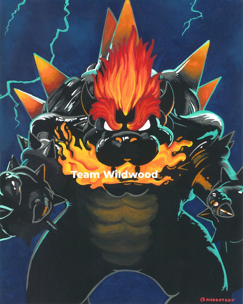 Kaiju Bowser bowser's Fury Fan Art Print - Etsy