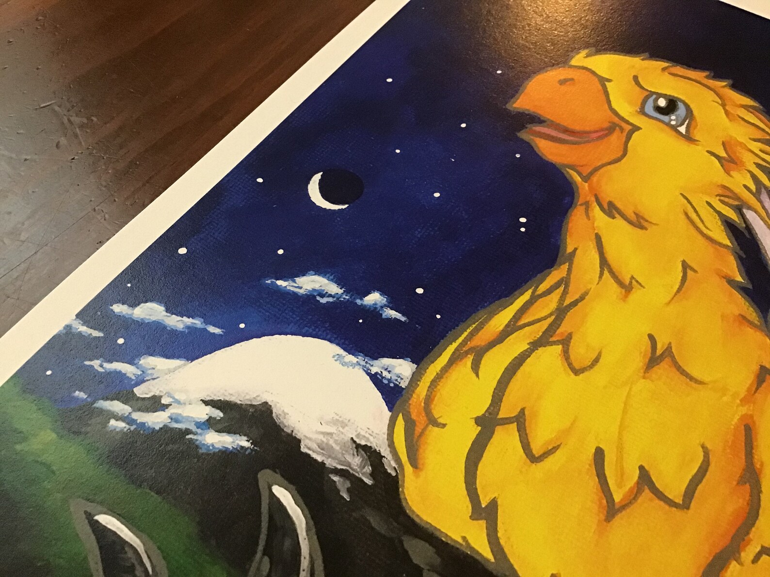 Choco/mog final Fantasy VII Fan Art Print | Etsy