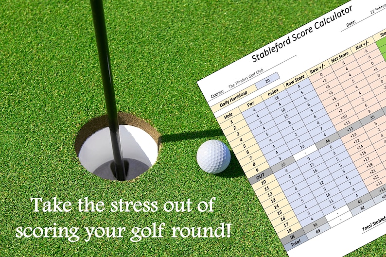 Golf Stableford Score Calculator - Etsy