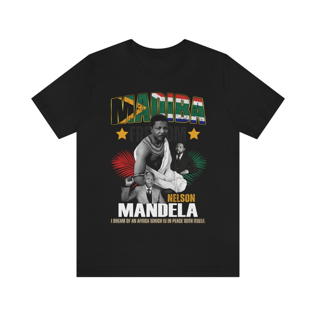 Nelson Mandela T-shirt Pan African Tee Black History Tee - Etsy
