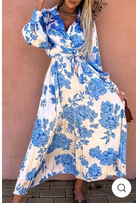 Floral Print Maxi Dress - Etsy