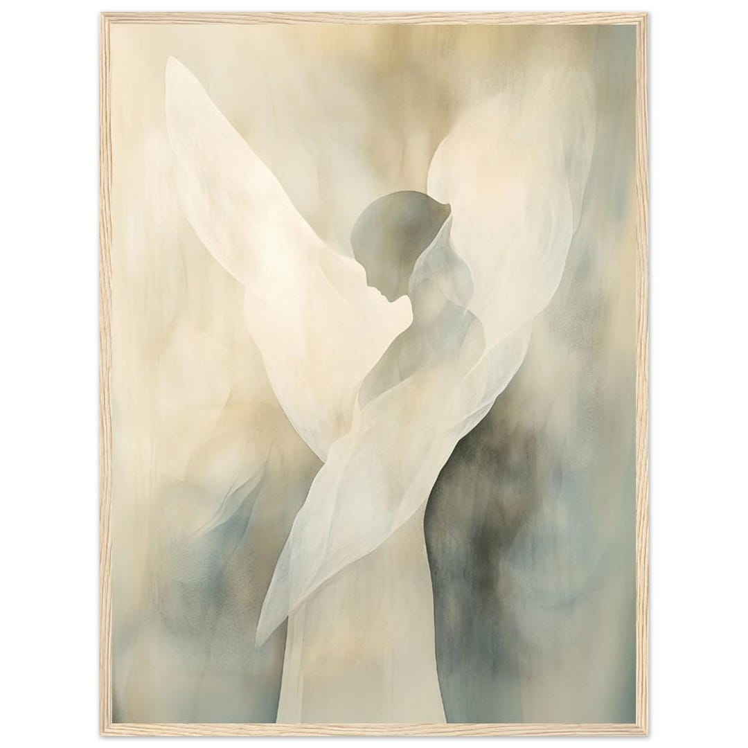 Angel Wings Watercolor Print : Abstract Spiritual Painting, Elegant ...