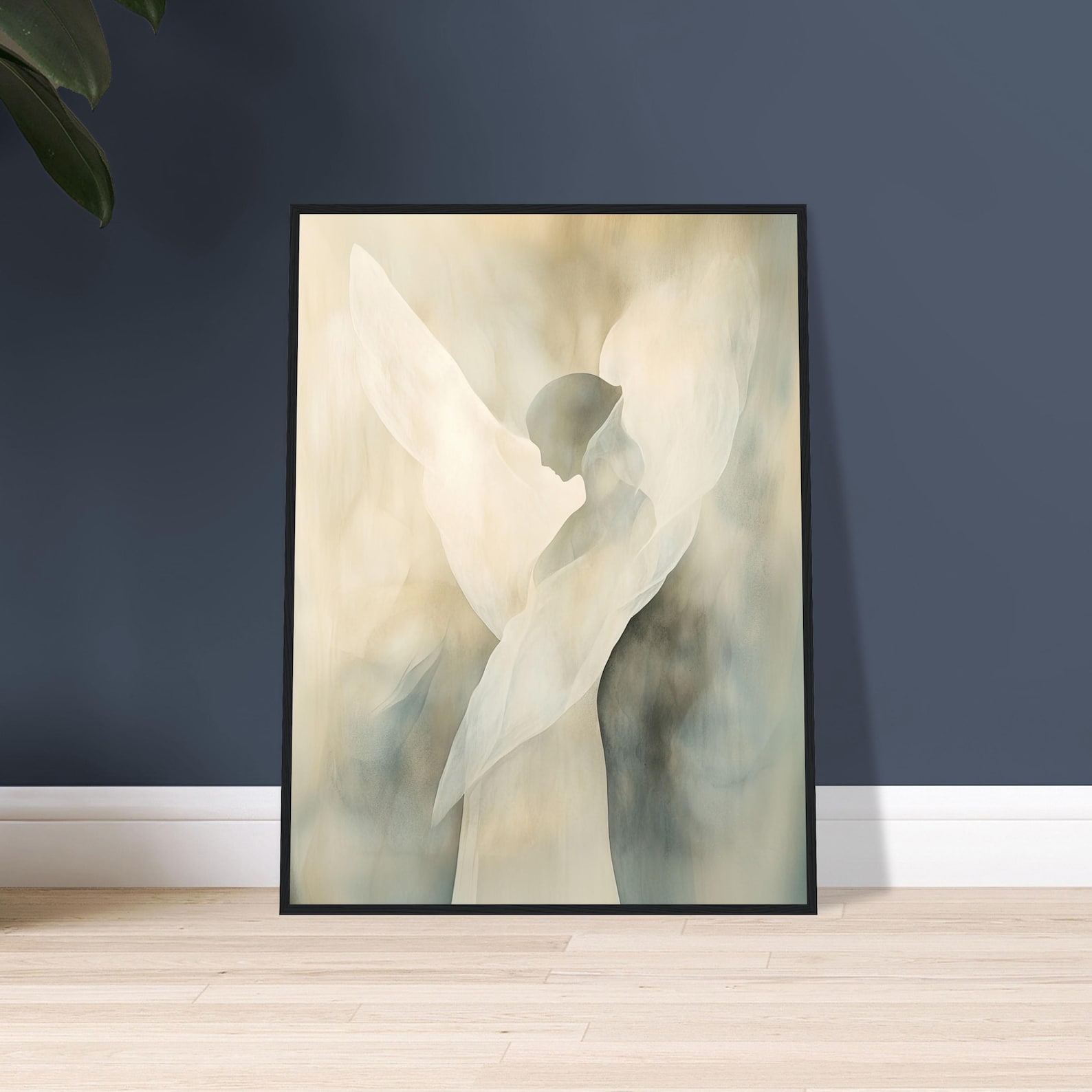 Angel Wings Watercolor Print : Abstract Spiritual Painting, Elegant ...