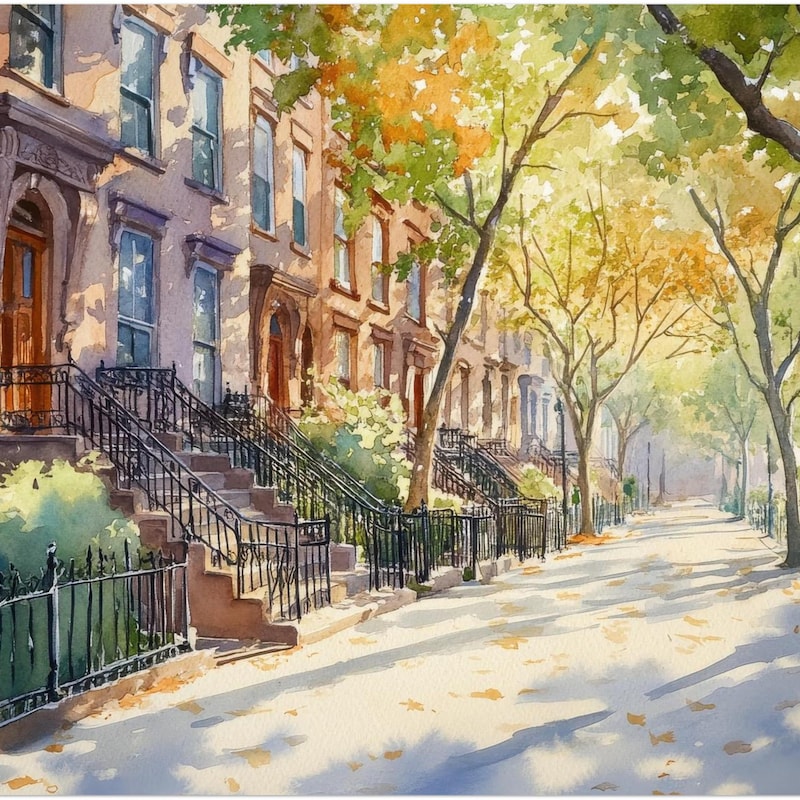 Brownstone Art - Etsy