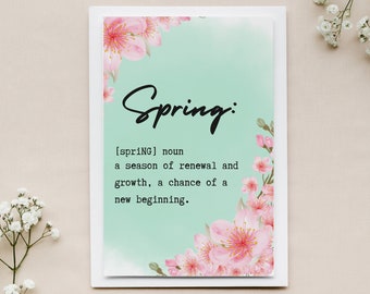 Spring Reminder Change Season Quote DIGITAL PRINTS High - Etsy