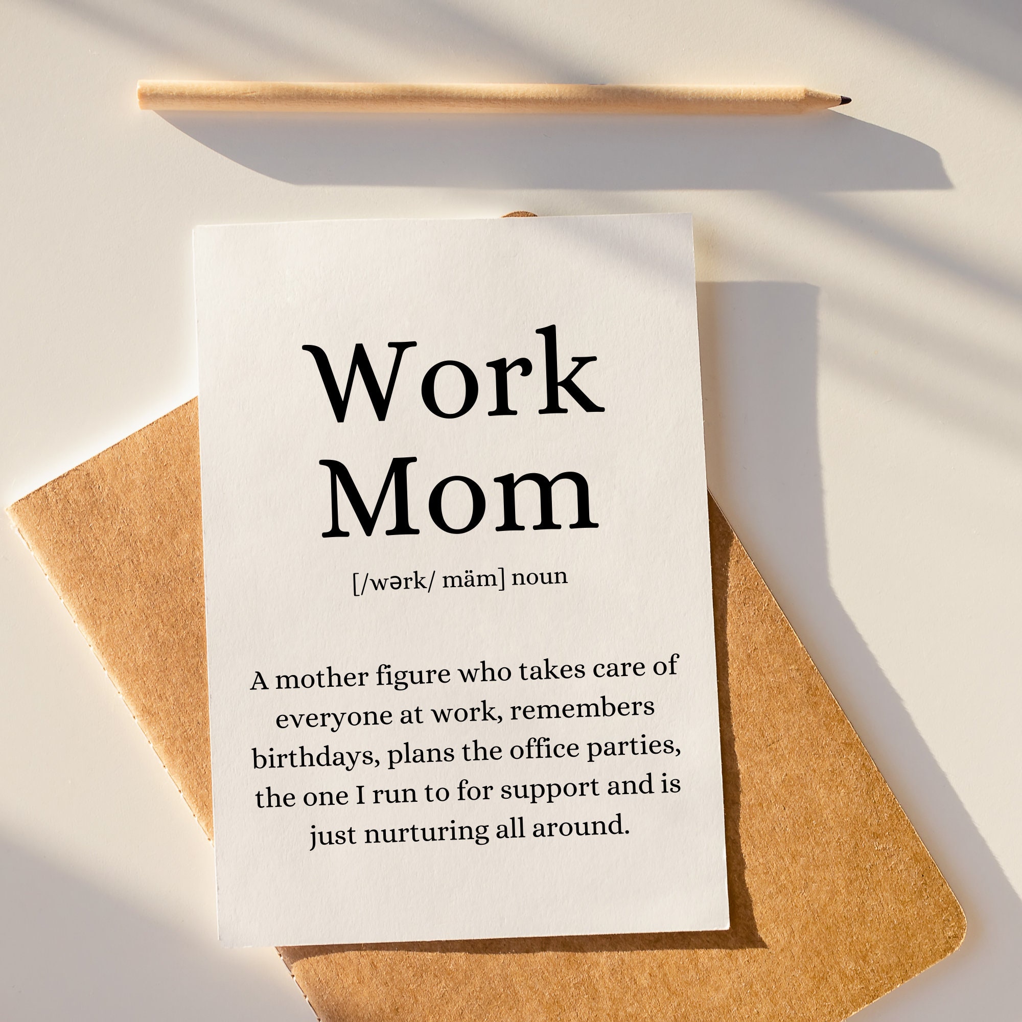 Work Mom, Office Mom, Mother's Day, Quote, DIGITAL PRINTS, High Quality ...