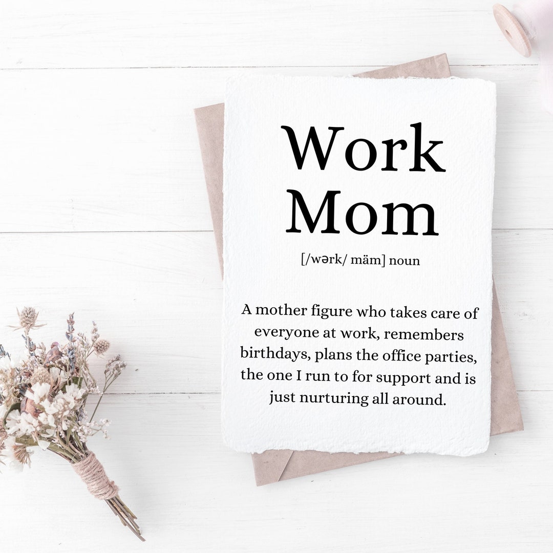 Work Mom, Office Mom, Mother's Day, Quote, DIGITAL PRINTS, High Quality ...