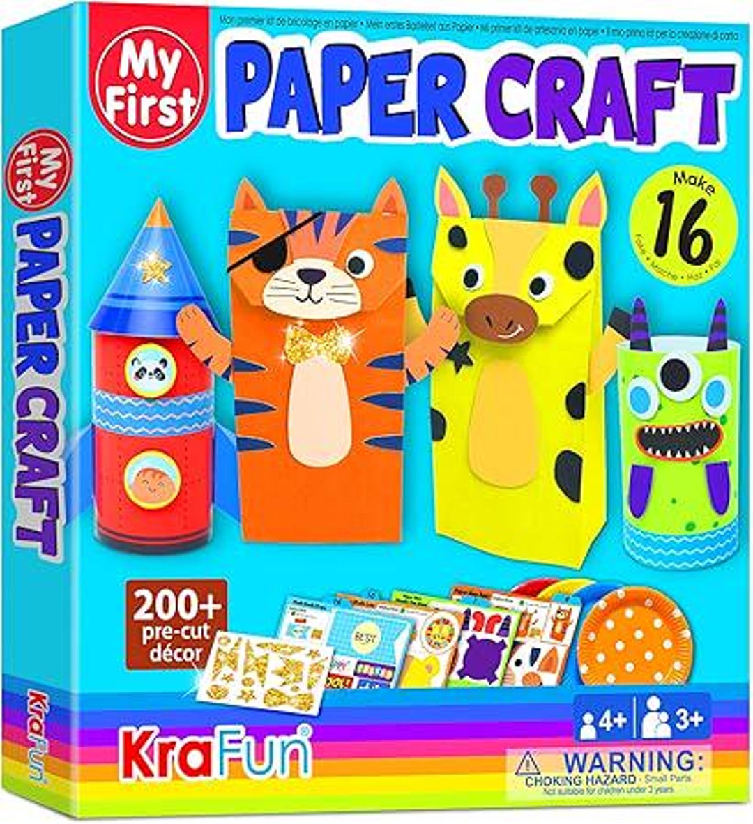 My First Safari Animal Craft Kit – 16 DIY Zoo Animals for Kids Ages 3–8 ...