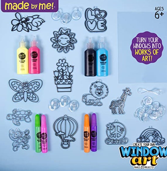 DIY Window Art Kit DIY Window Art Craft Kit For Kids - 12 Suncatchers ...