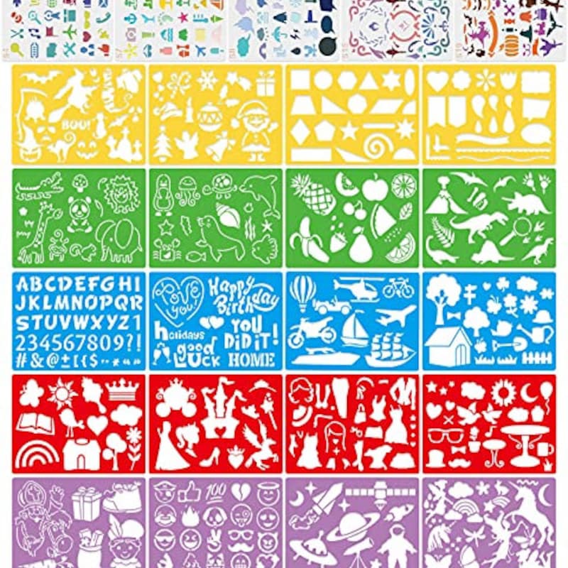 Kids Stencils for Drawing - Etsy