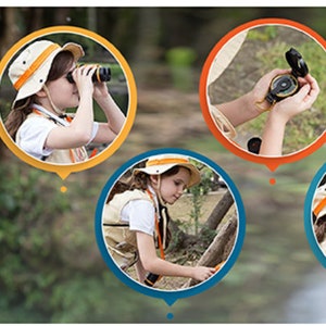 Kids Explorer Kit/premium Outdoor & Adventure Kit for Girls Ages 4-12 ...