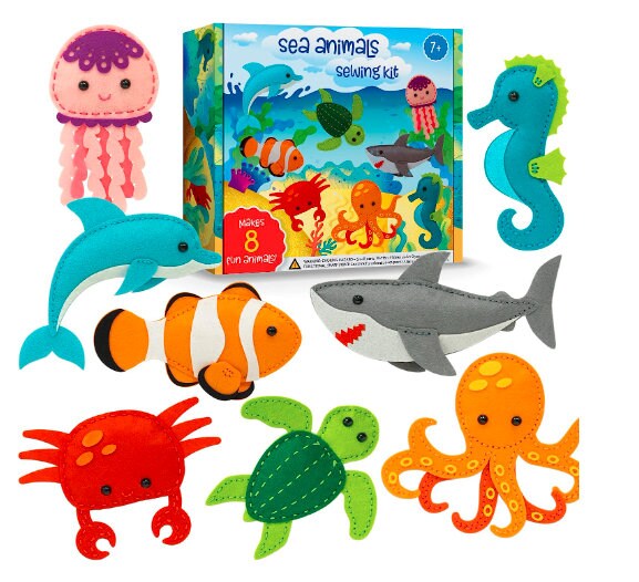 Fun & Educational Sea Animal Craft Set for Boys and Girls Ages 7-12 ...