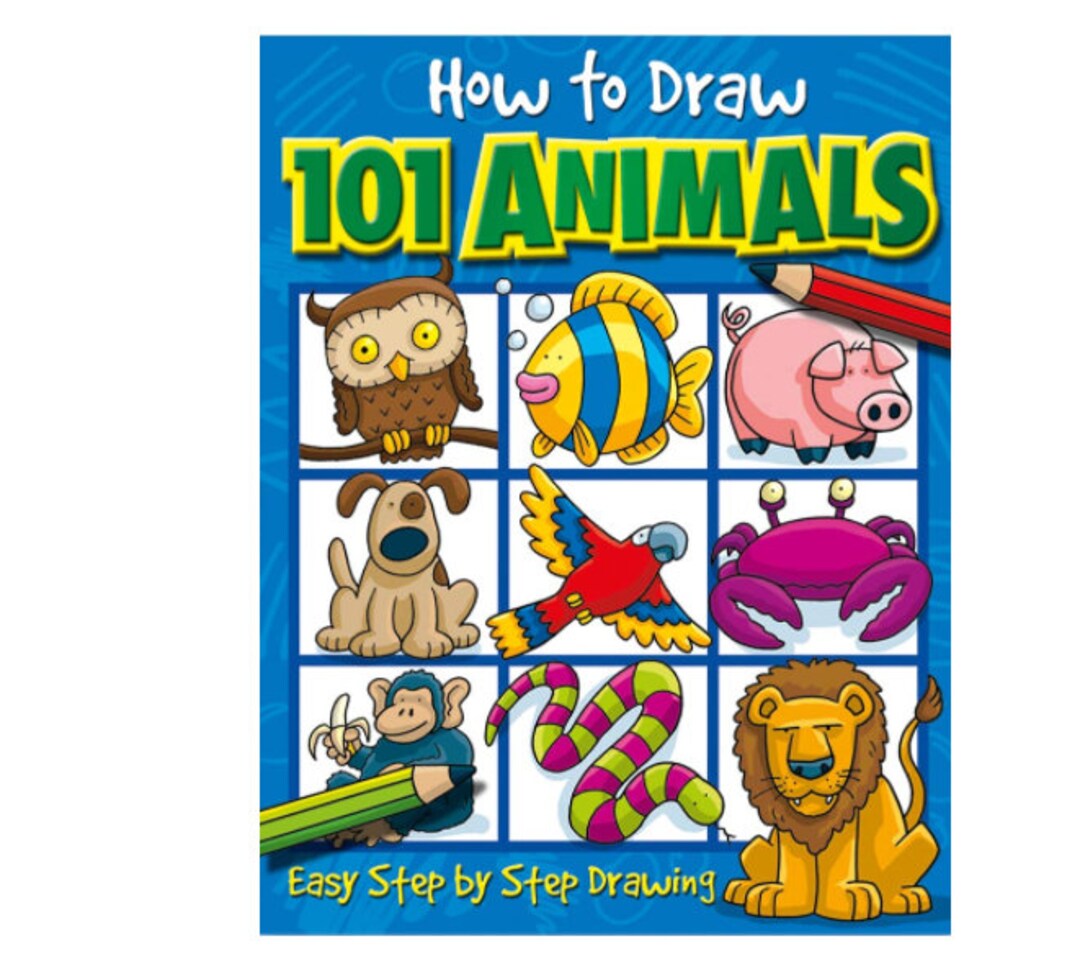 How to Draw 101 Animals (1) Paperback - Etsy