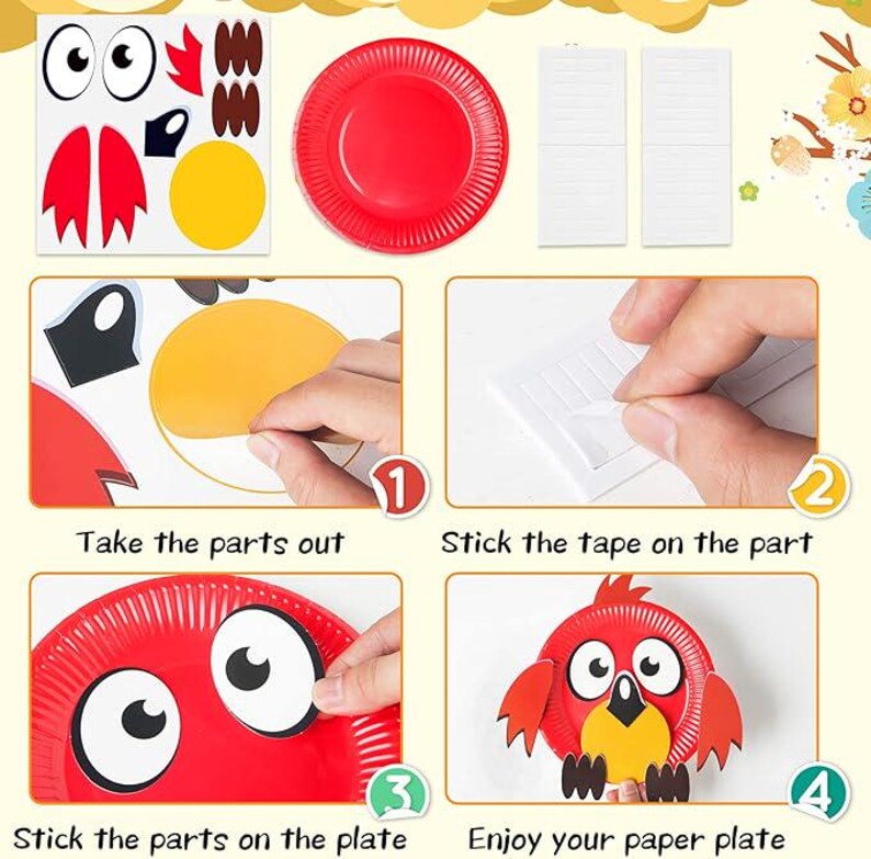 Animal Paper Plate Craft Kit: Fun Preschool Activity (12-pack) - Etsy