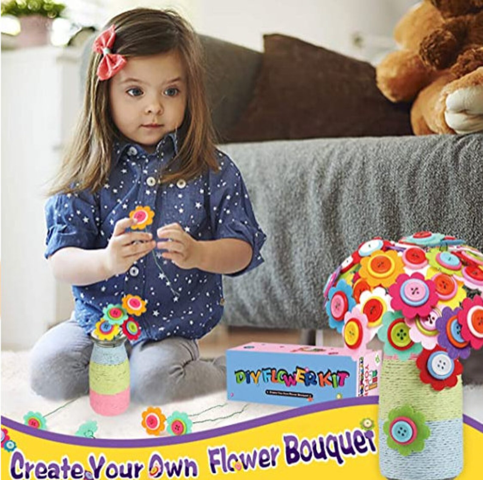 Kids DIY Craft Project for Mother's Day Gift 4 Years - Etsy