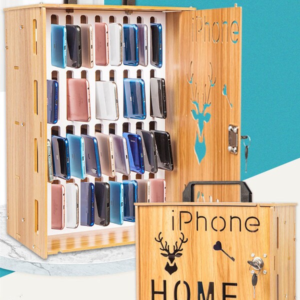 Wood Phone Box - Etsy