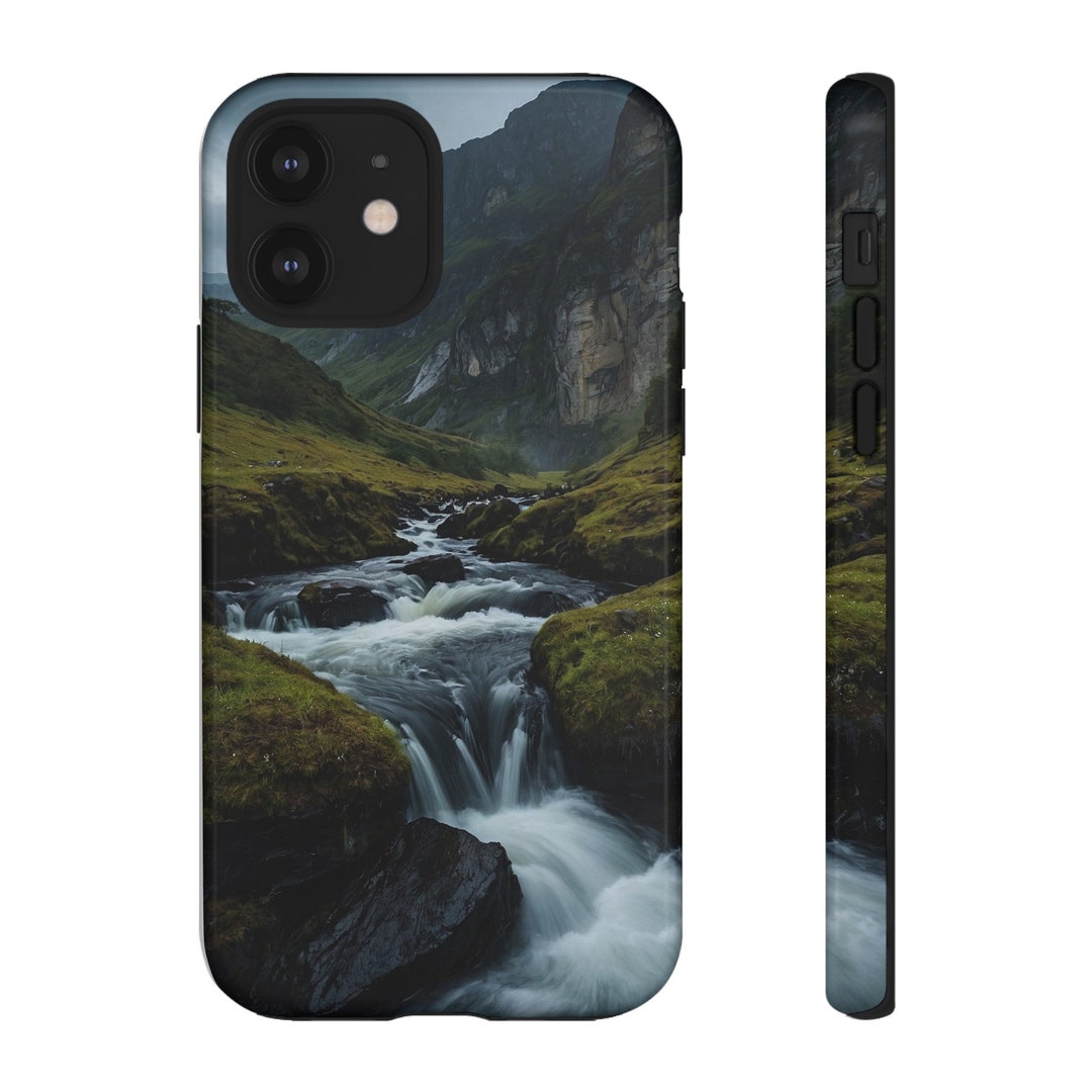 Mountain River Phone Case: Unique Nature Design Tough Phone Cover for ...