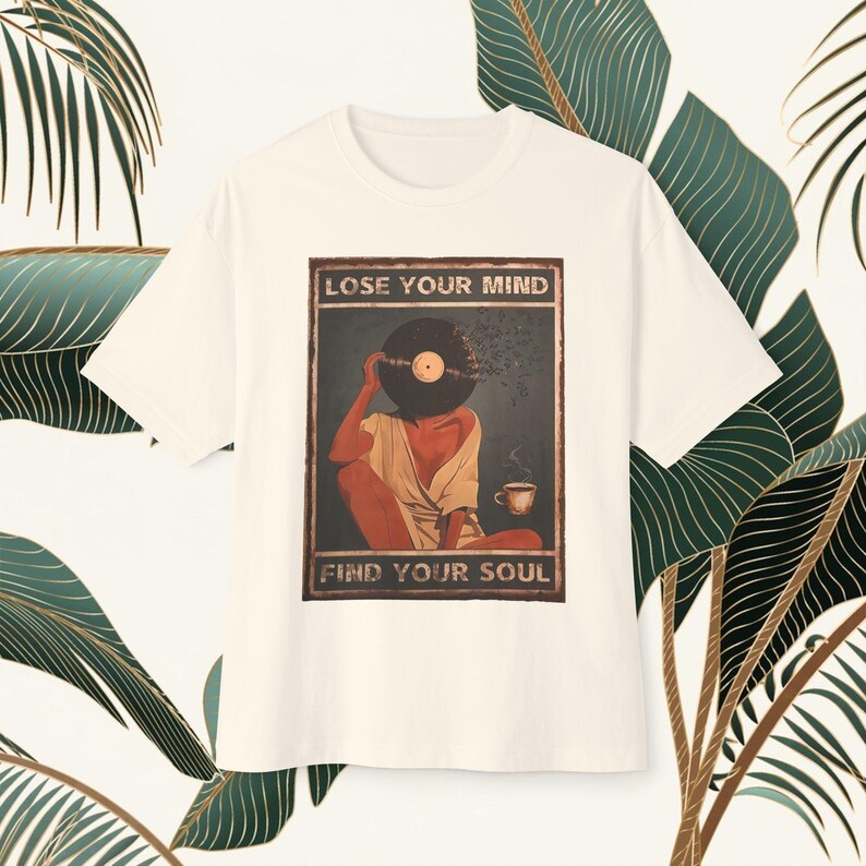 Oversized Vinyl Record Graphic T-shirt: Music Lover Tee - Etsy UK