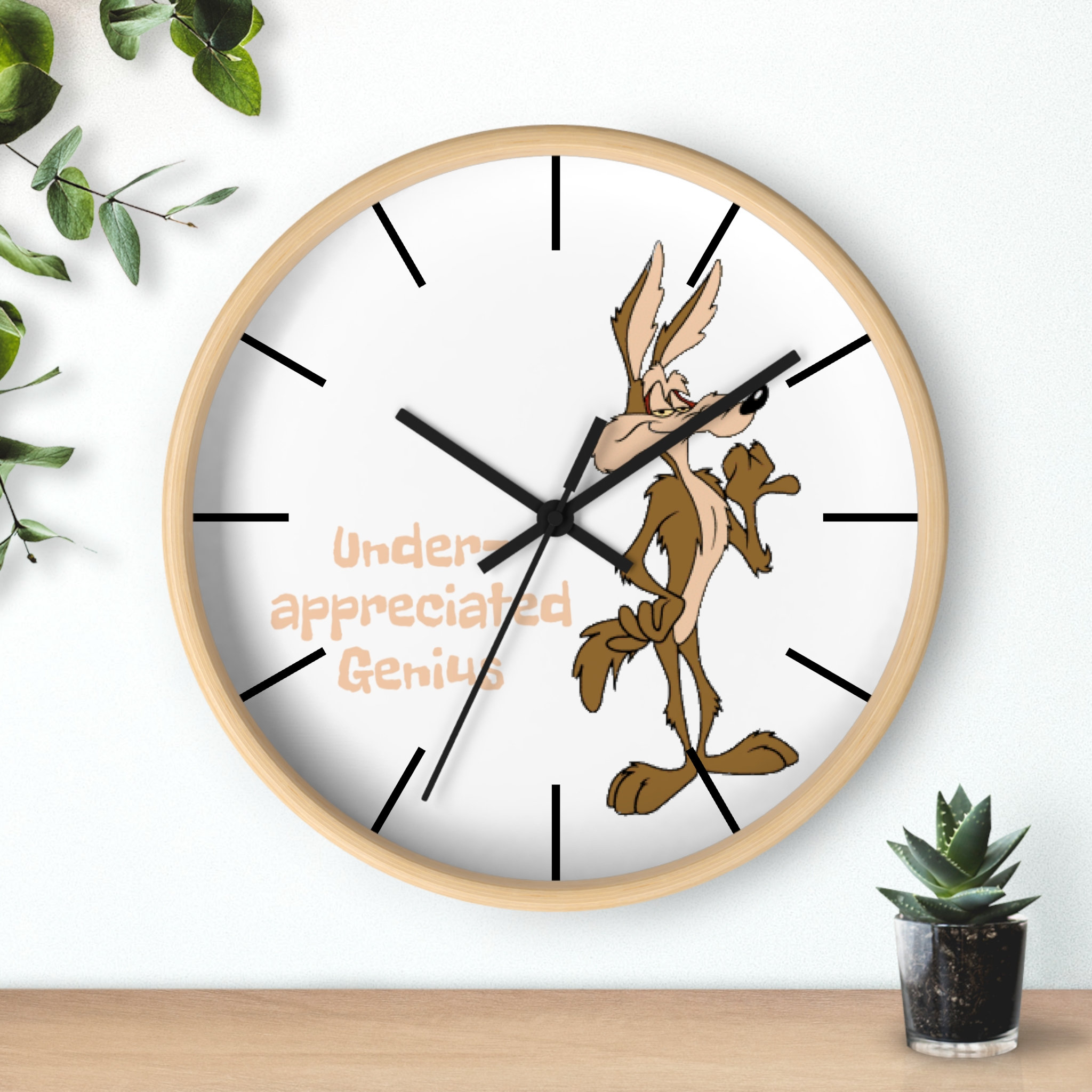 Wile E Coyote Wall Clock: Cartoon Genius Home Decor - Etsy