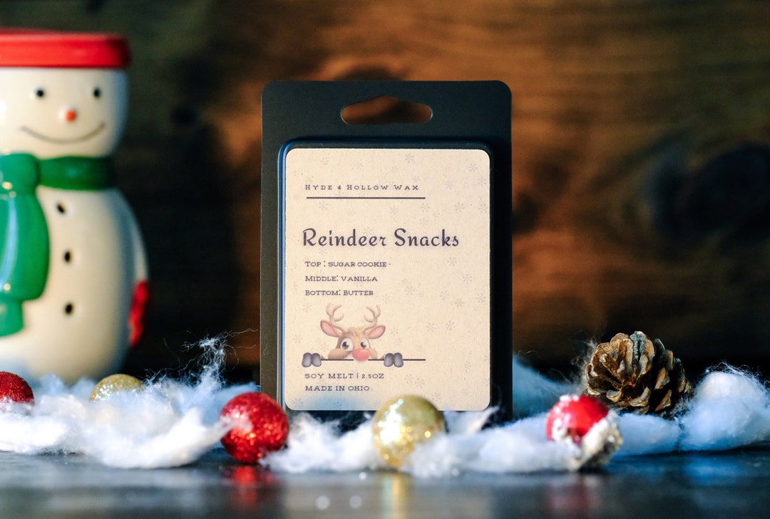 Reindeer Snacks, Sugar Cookie Wax Melt, Christmas Wax Melt, Holiday ...