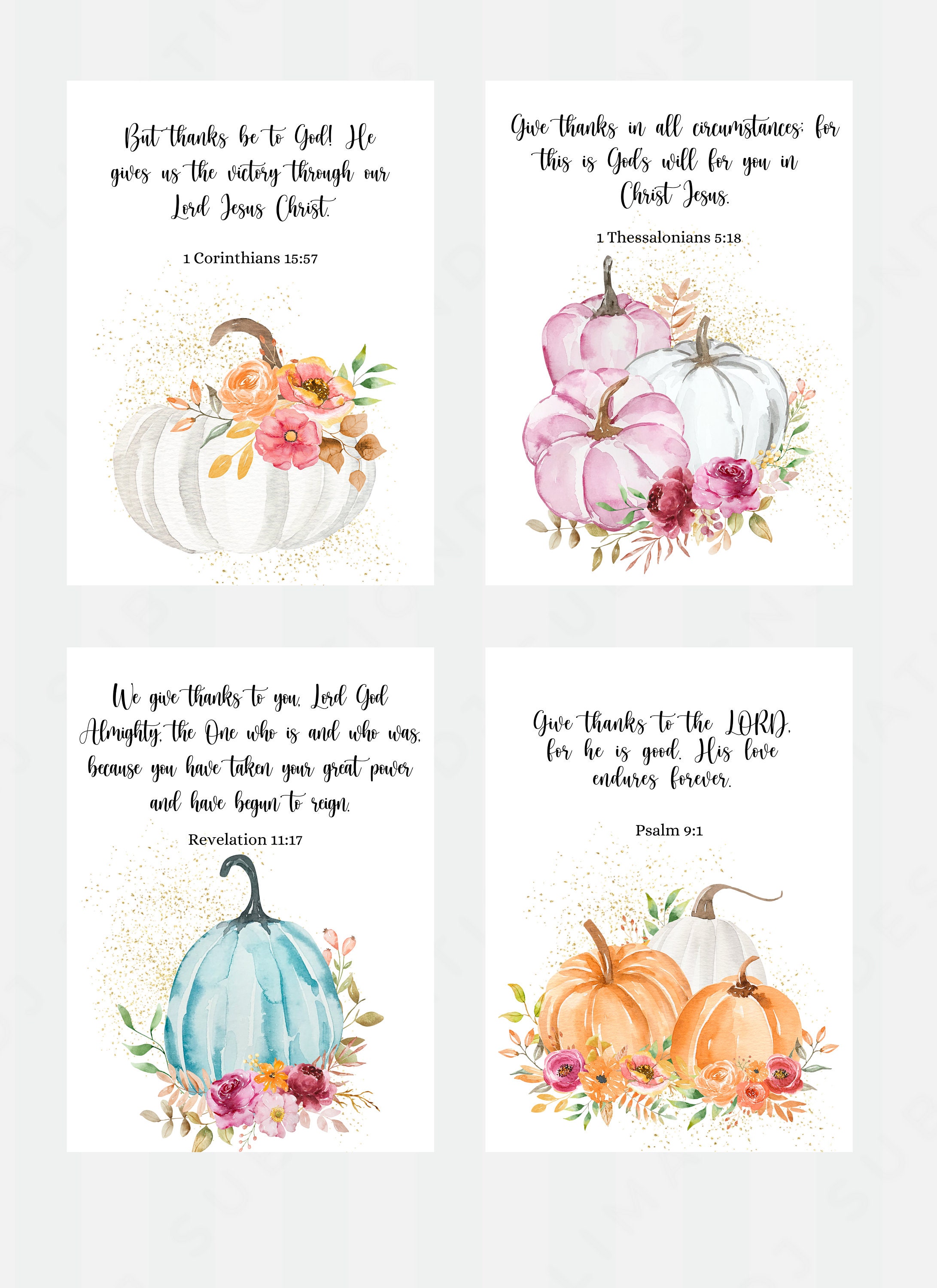 Thanksgiving Bible Verses Png/pdf/thanksgiving Pumpkin Card Bible Verse ...