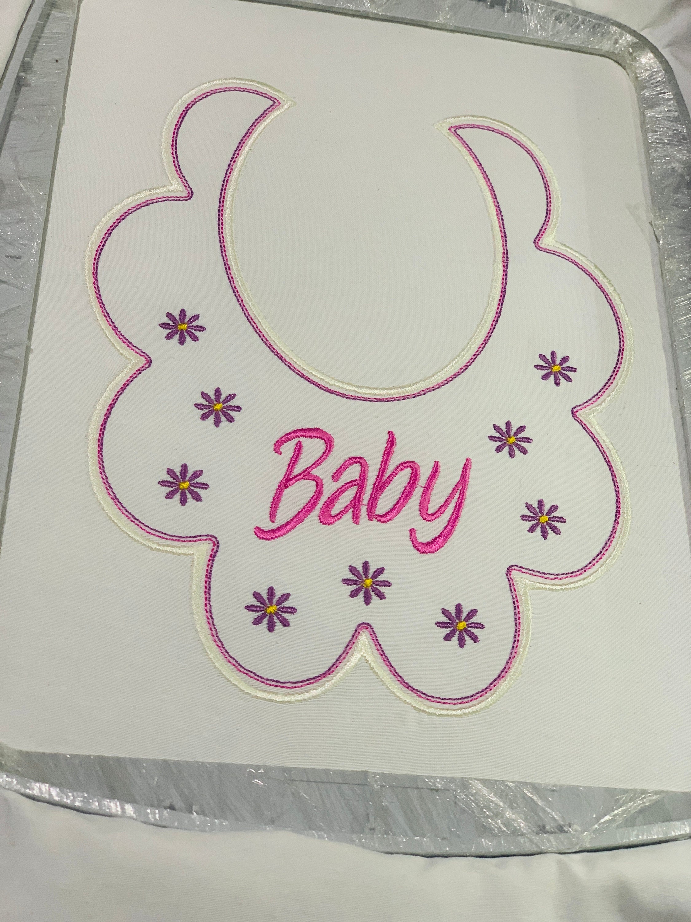 Baby Bib Machine Embroidery Design, Digital Embroidery Design,instant ...