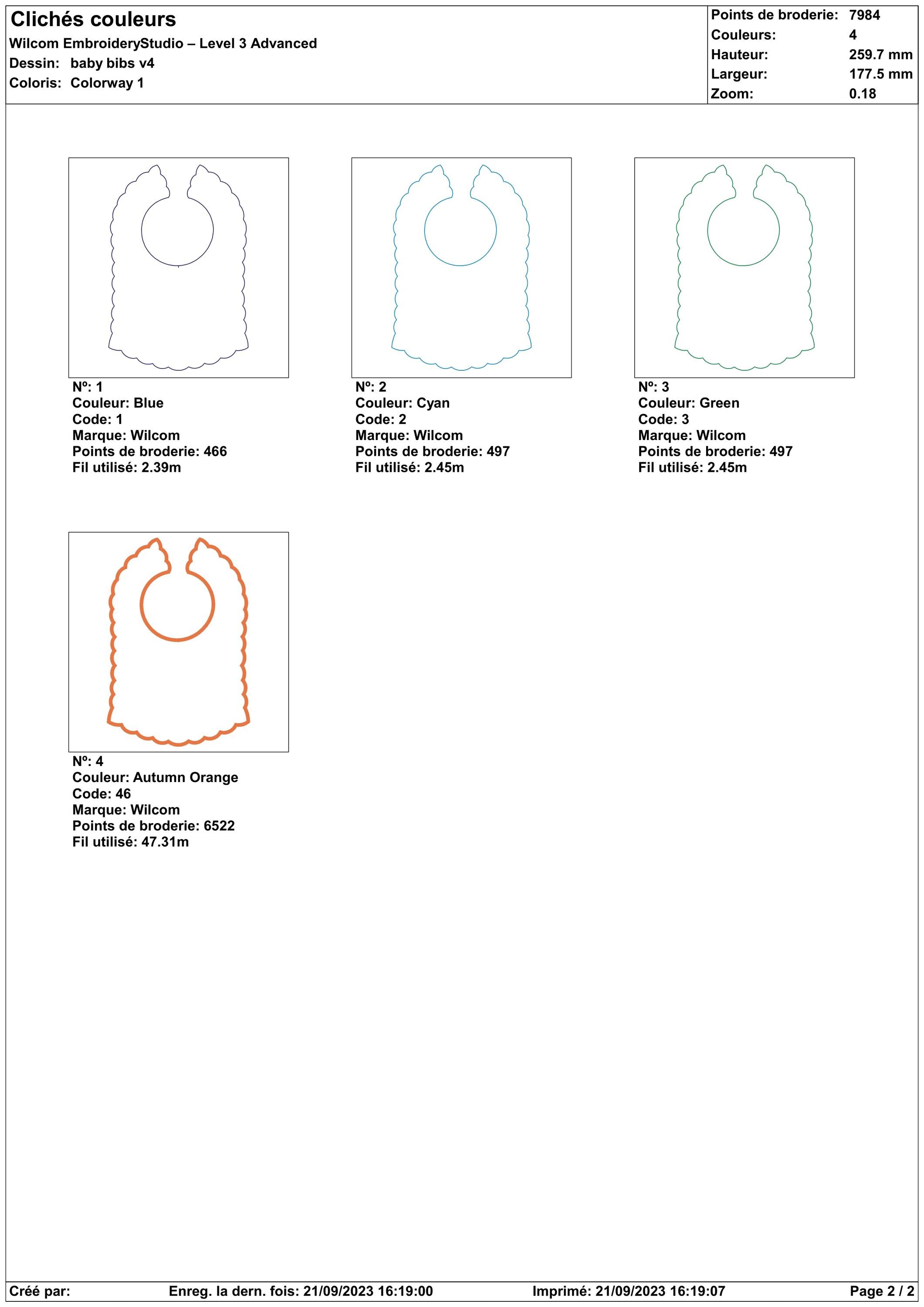 ITH Baby Bib Embroidery Design – In-the-hoop Template (instant Download ...