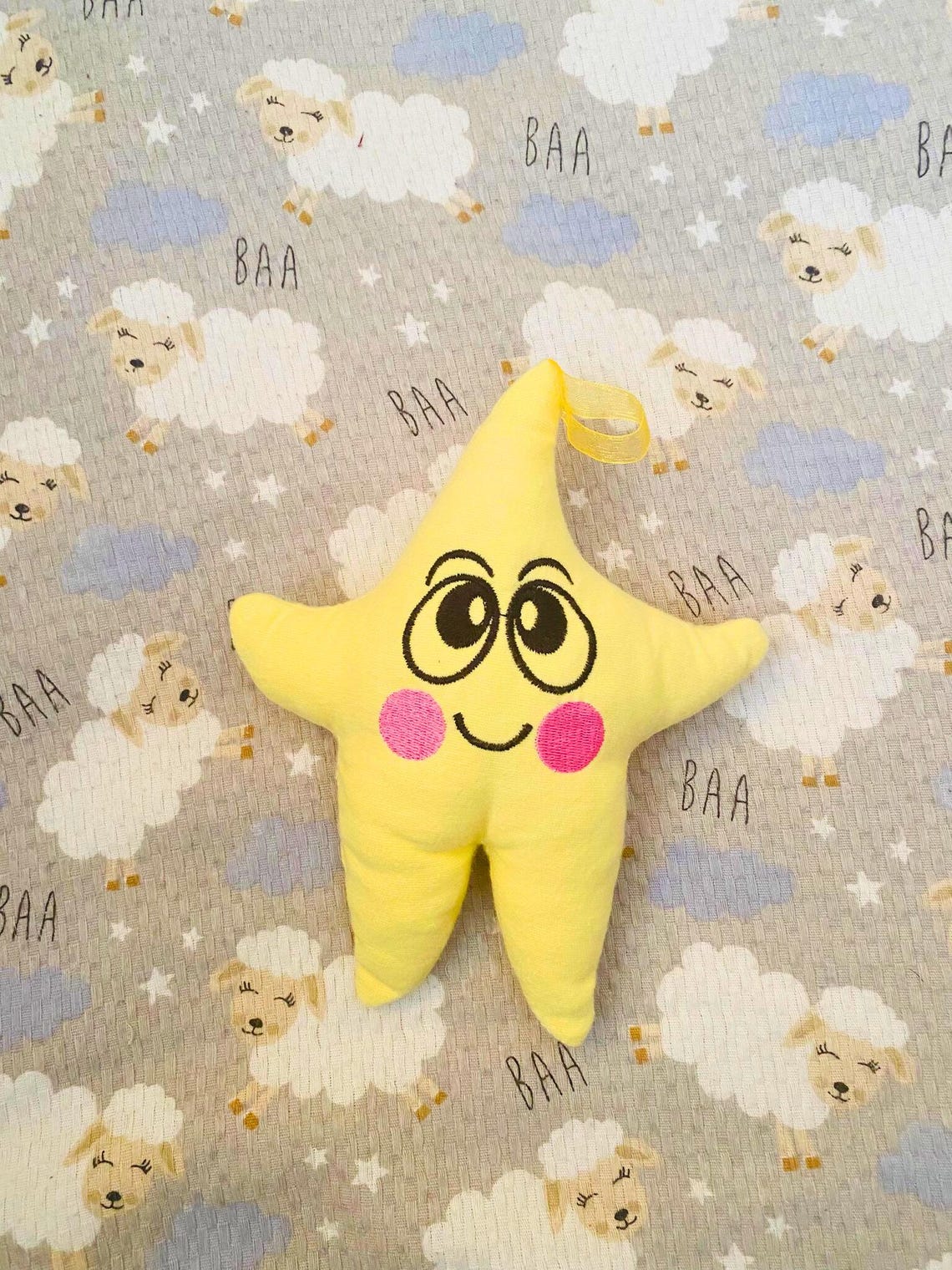 ITH Star Stuffie Embroidery Design | Baby Plush Pattern (multiple Sizes ...