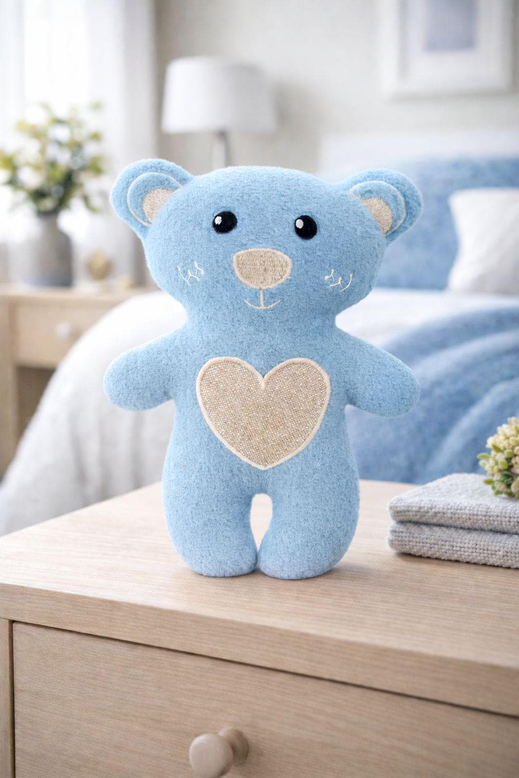ITH Teddy Bear Embroidery Design – Heart Applique, 3 Sizes (PDF Pattern ...
