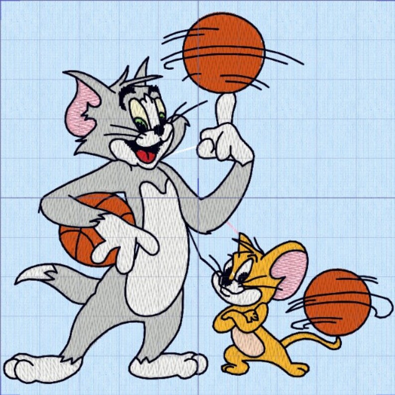 Tom and Jerry Machine Embroidery Design,tom and Jerry Digital ...