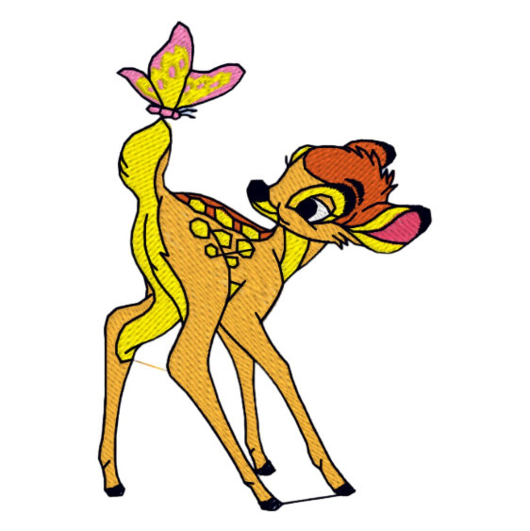 BAMBI Machine Embroidery Design for 4x4 Hoop in 12 Formatsread ...