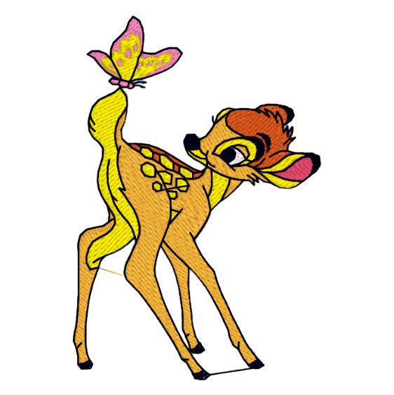 BAMBI Machine Embroidery Design for 4x4 Hoop in 12 Formatsread ...