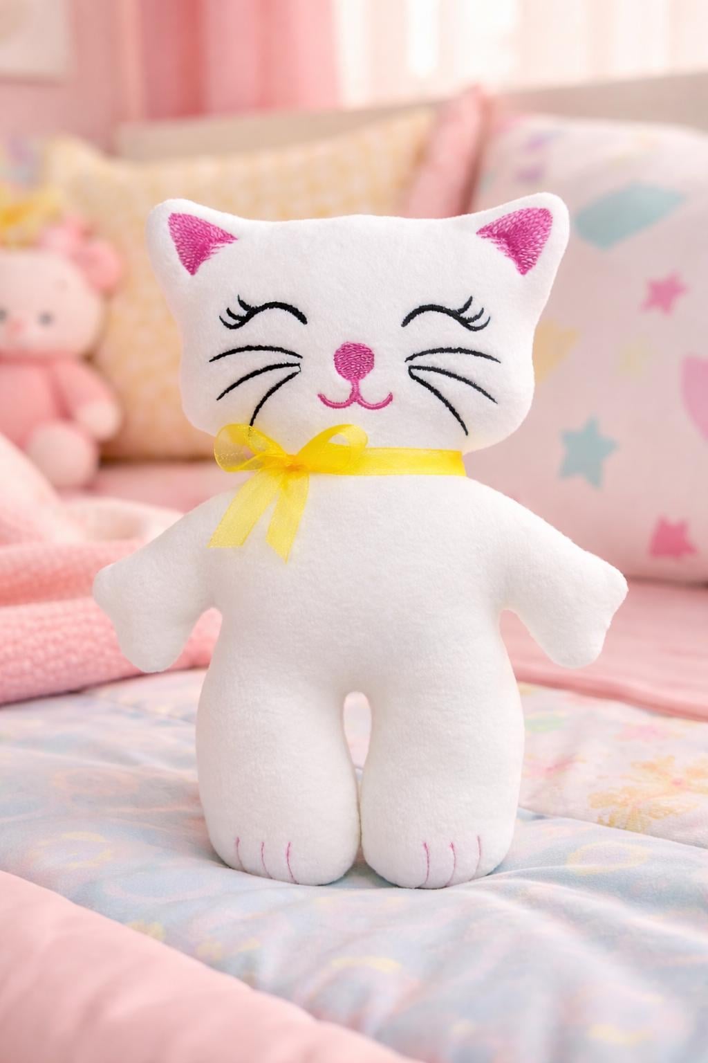ITH Cat Stuffie Embroidery Design | Plush Toy Pattern (digital File) - Etsy