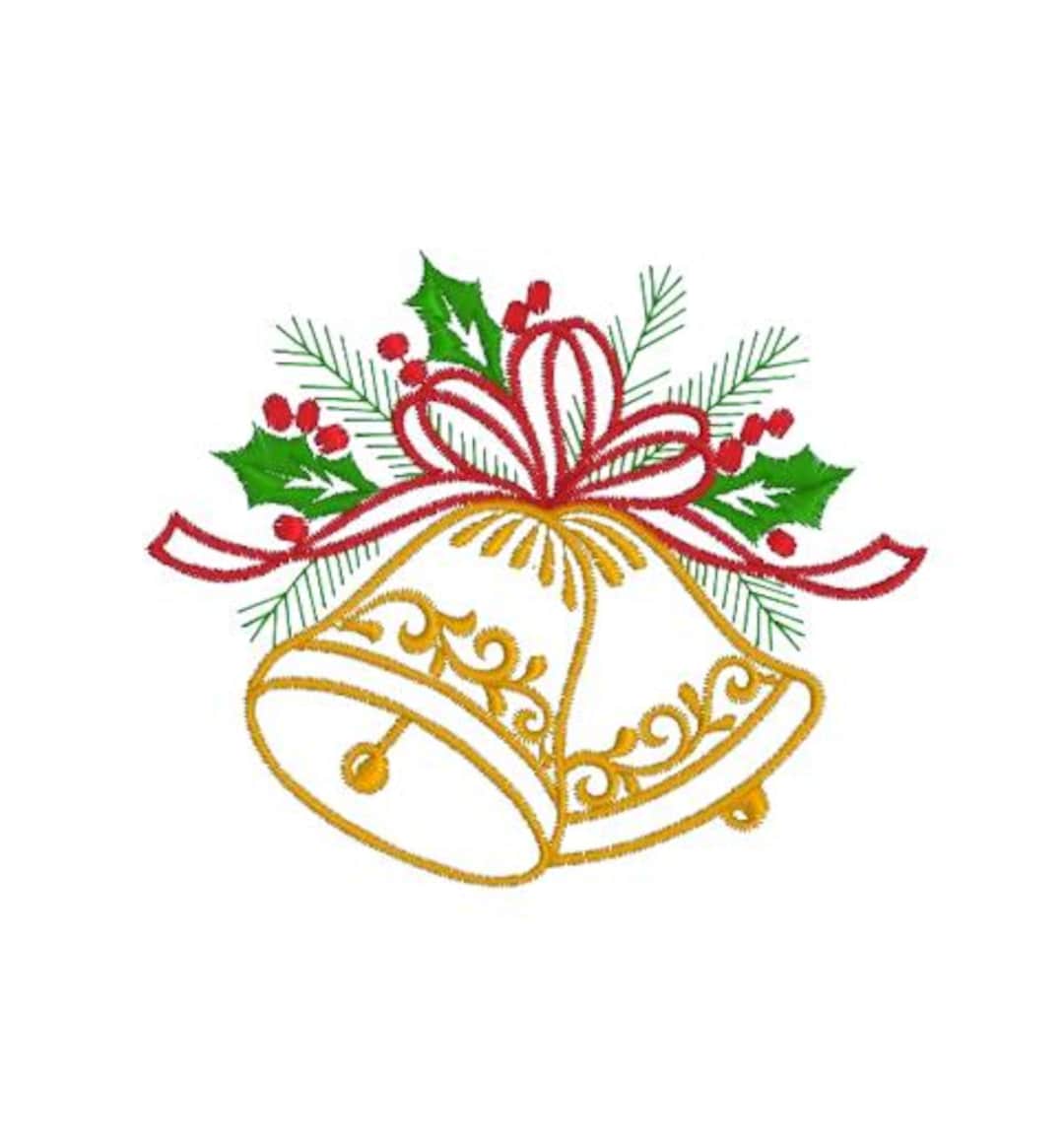 Christmas Bells,christmas Bells Embroidery Designs,bells Digital ...