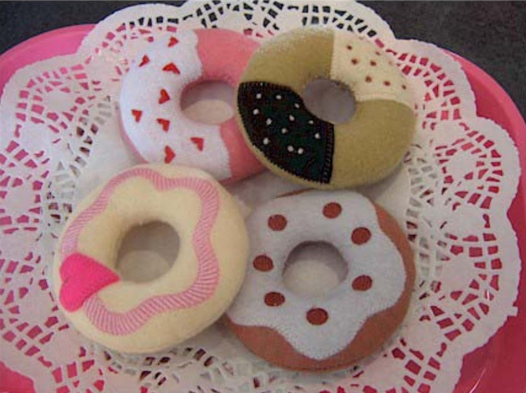 Donut Set,in the Hoop Embroidery,in the Hoop Food, in the Hoop Toys ...