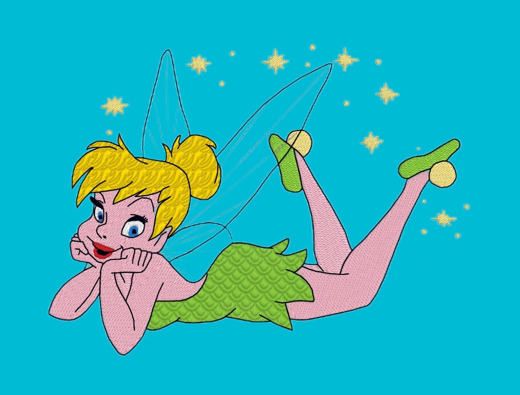 Tinkerbell-single Machine Embroidery Design. - Etsy