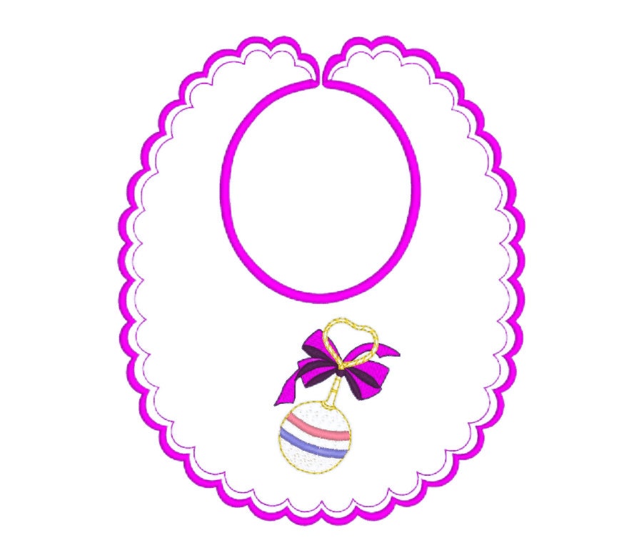 Baby Bib Machine Embroidery Design ,baby Bib in the Hoop, Brattle Baby ...