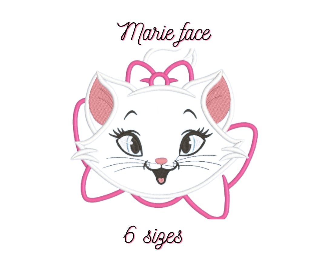 Marie Face Machine Embroidery Design, Marie Face Digital Embroidery ...